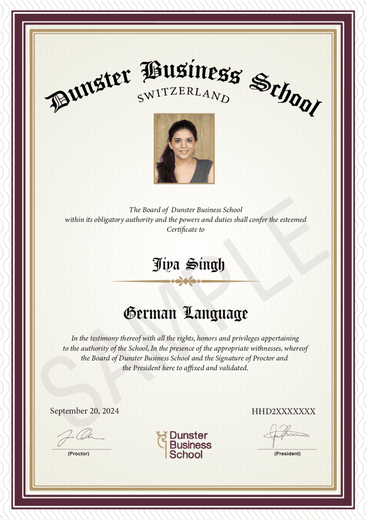 Diploma in English Language – Dunster Business School
